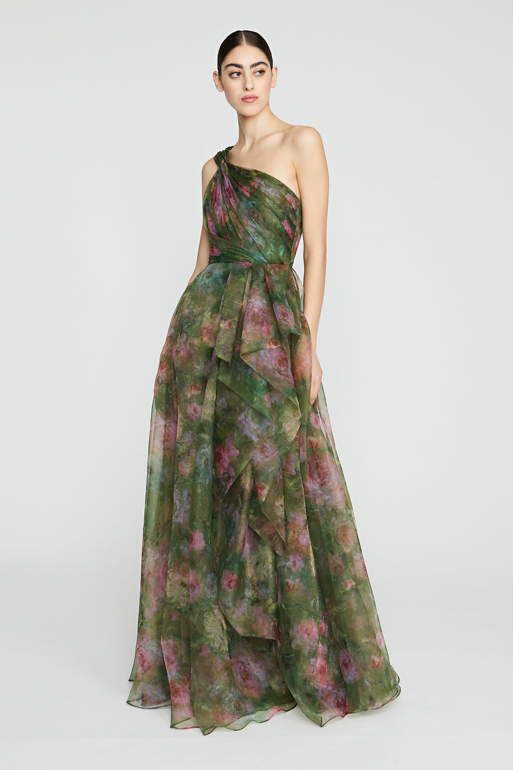 Meadow One Shoulder Gown – THEIA