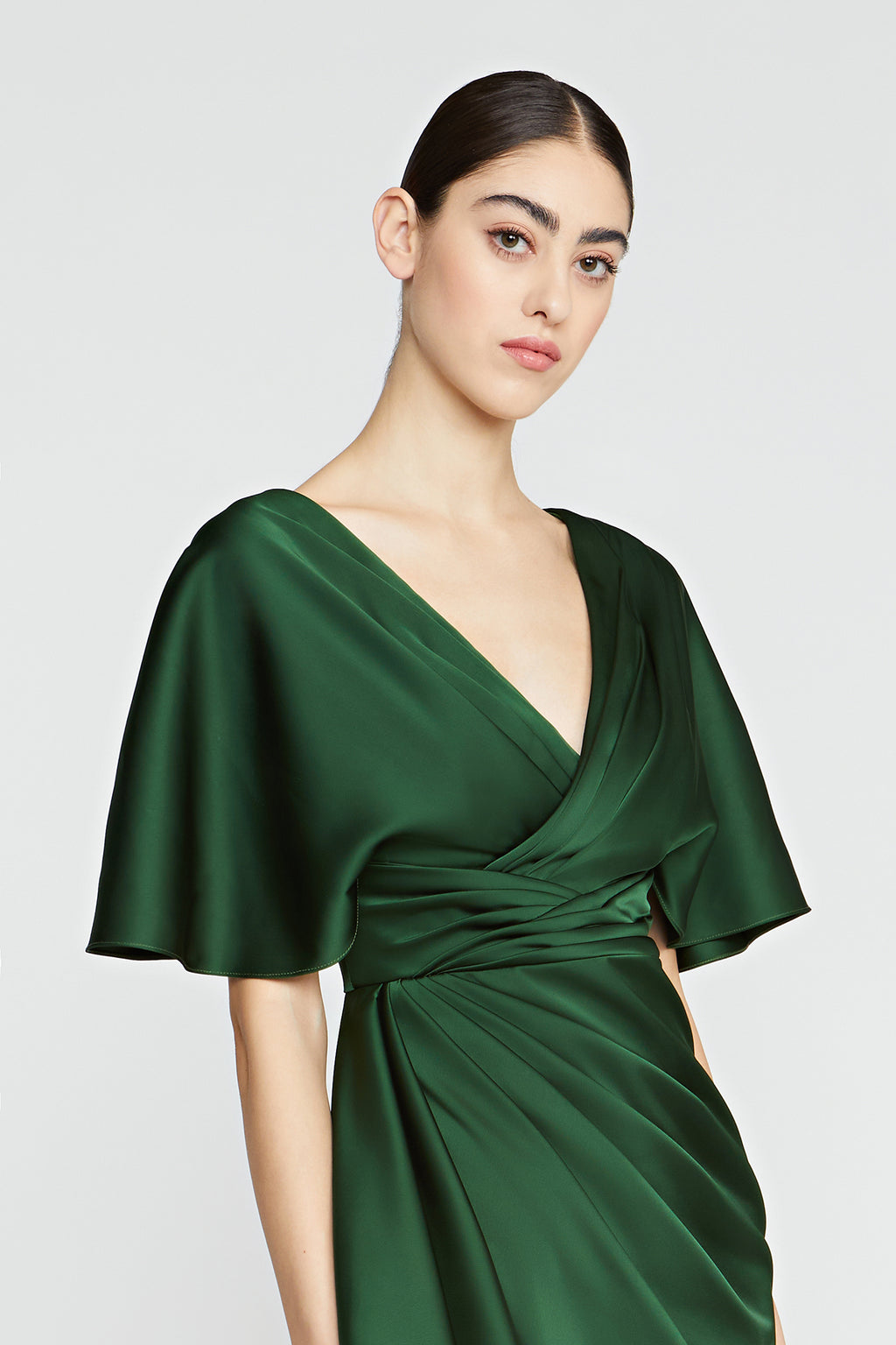 Gwen Asymmetric Ruffle Dress – THEIA