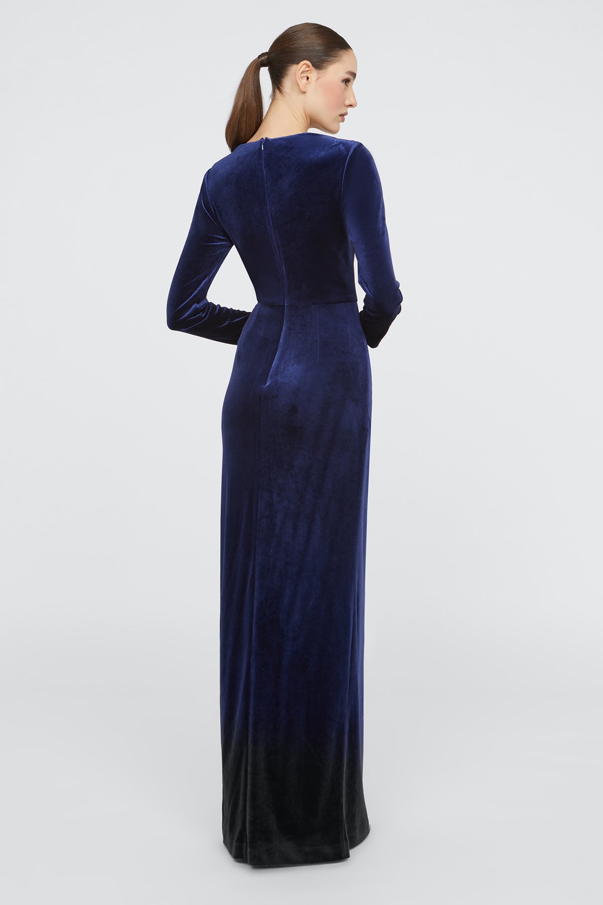 Emerson Long Sleeve Gown – THEIA