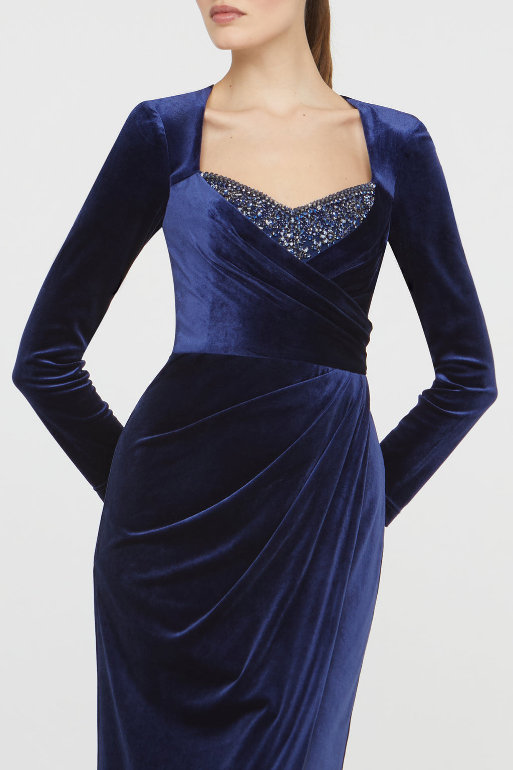 Emerson Long Sleeve Gown – THEIA