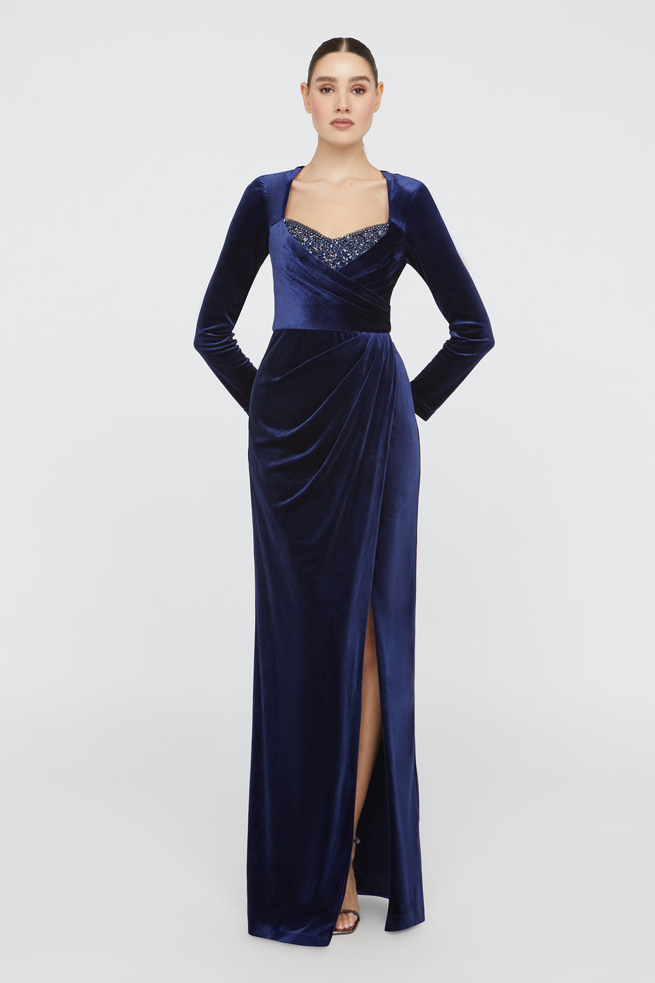 Emerson Long Sleeve Gown – THEIA