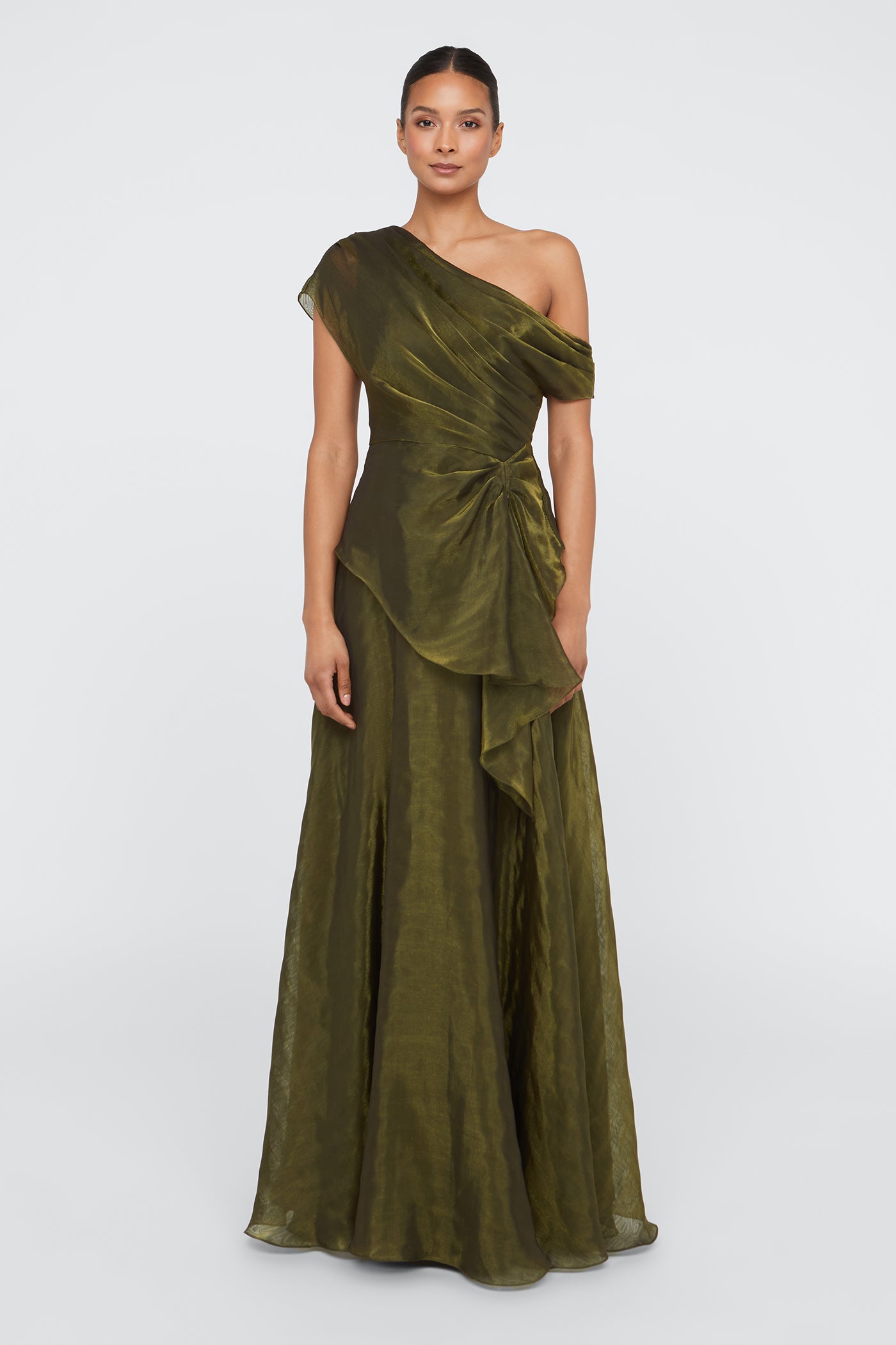 Avalina Organza Lame Gown – THEIA