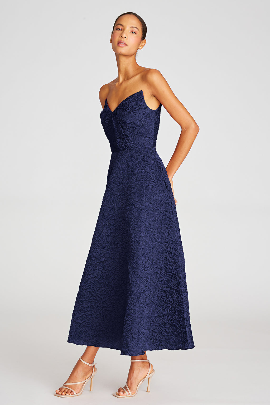 Ellie A Line Midi Dress – THEIA