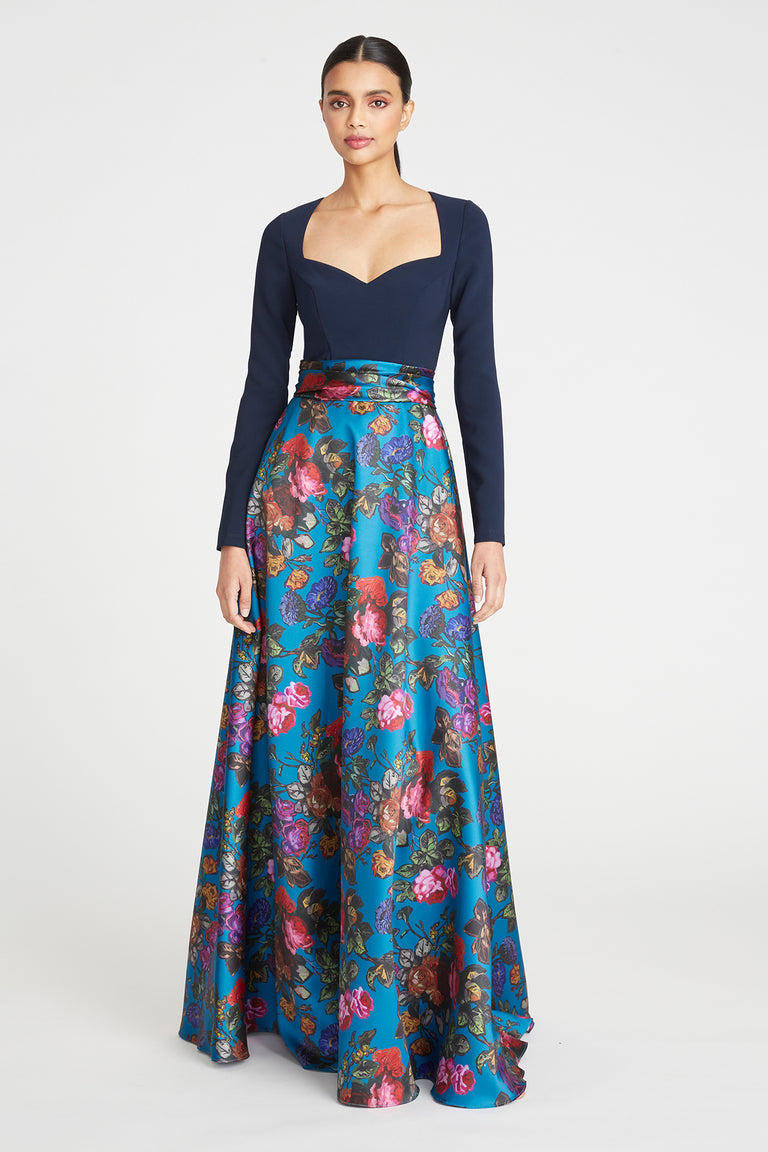 Tabitha Long Sleeve Gown – THEIA