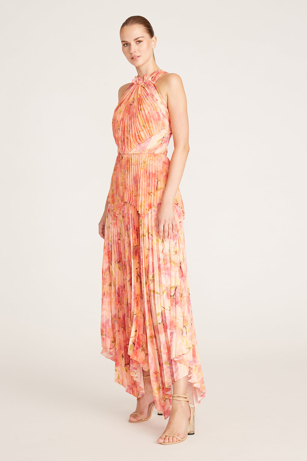 Saige Pleated Cocktail Dress – THEIA